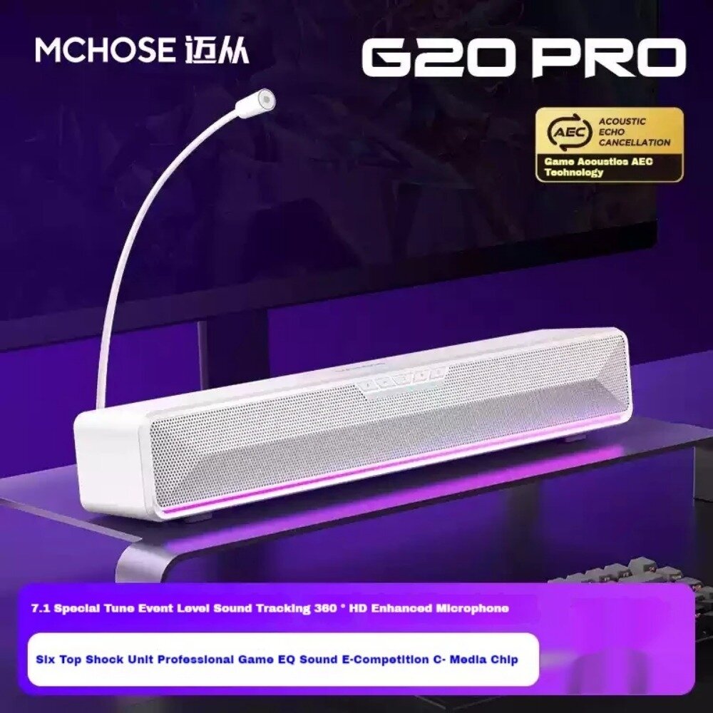 MCHOSE G20 Звуковая Панель Двухрежимный Игровой Динамик Bluetooth 7.1 С Объемным Звуком Микрофон Музыкальный Динамик