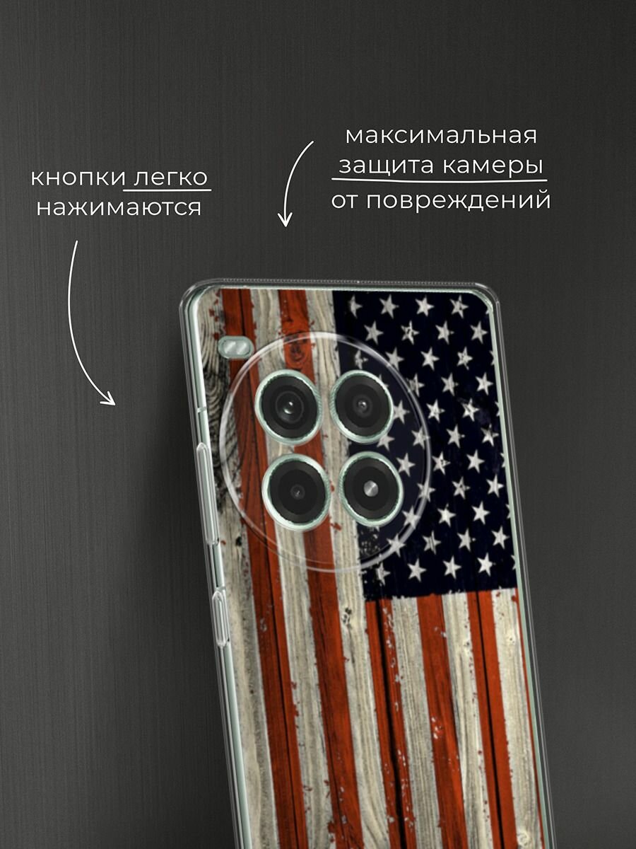 Чехол на OnePlus Ace 3 Pro / Ван Плас Эйс 3 Про с принтом "США" — фото 1