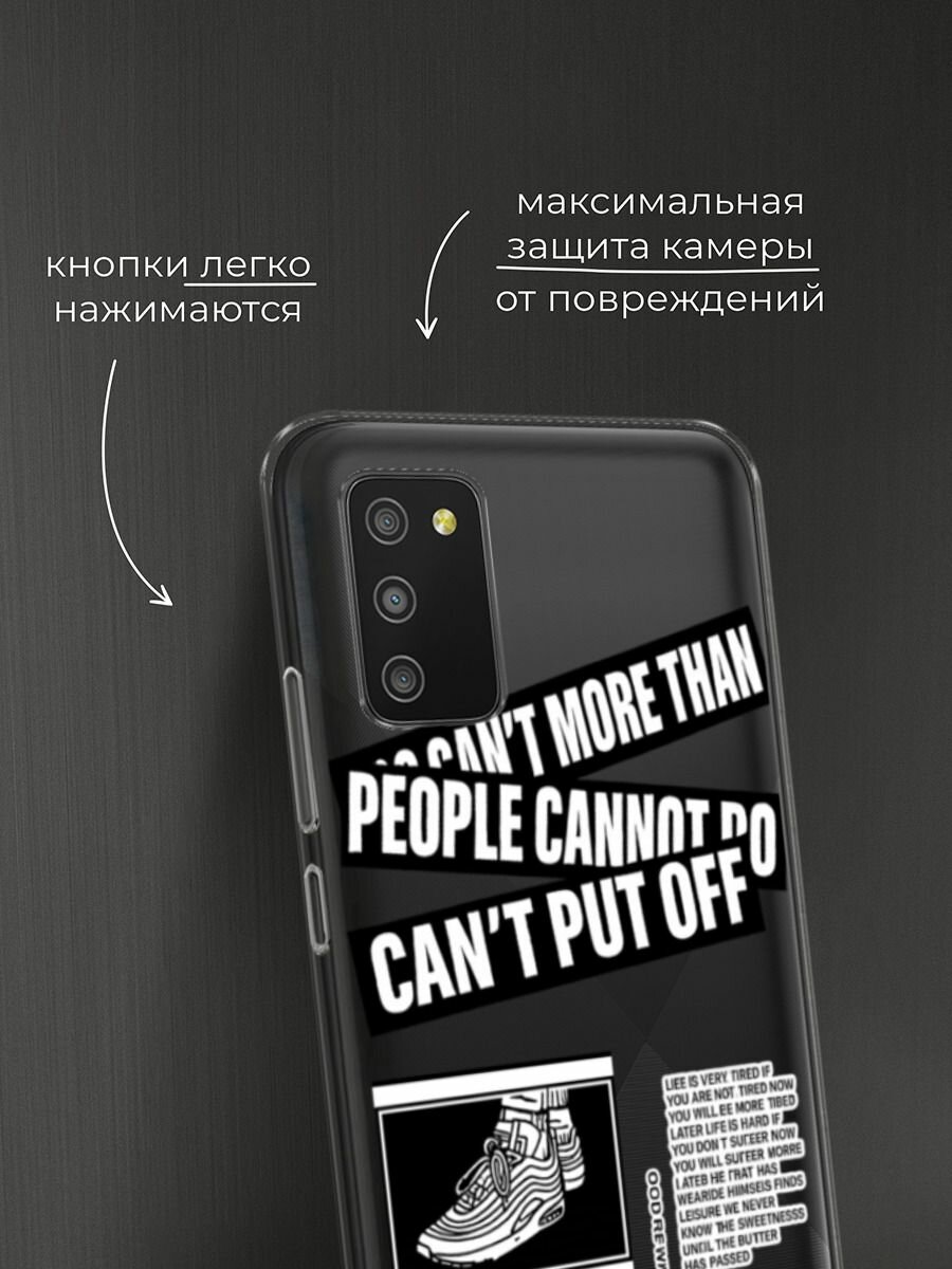 Чехол на Samsung Galaxy A02s / Самсунг Галакси A02s с принтом "I like it", прозрачный — фото 1