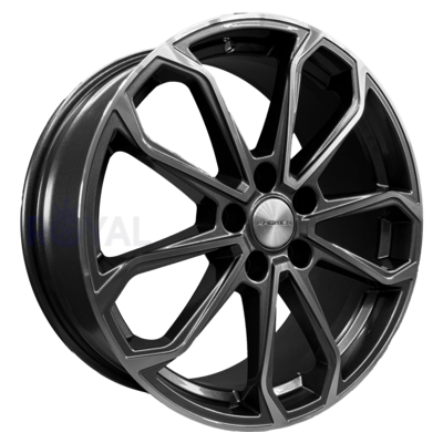 Литой колесный диск Khomen Wheels KHW1816 (Geely Atlas (Pro) / Changan CS55 (75)) 7x18/5x114,3 ET45 D60,1 Gray-FP