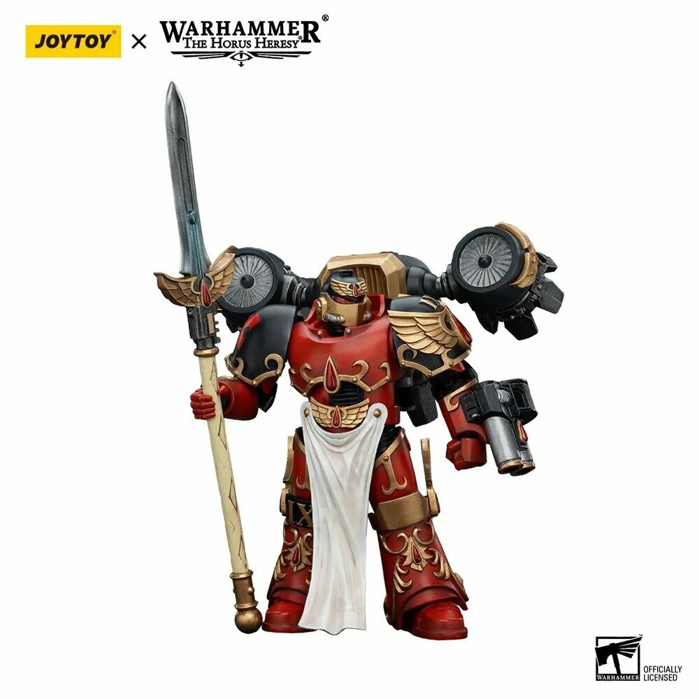 Подвижная фигурка JOYTOY Warhammer 40000 1:18 Blood Angels Dawnbreaker Cohort Dawnbreaker Champion Подарочная модель