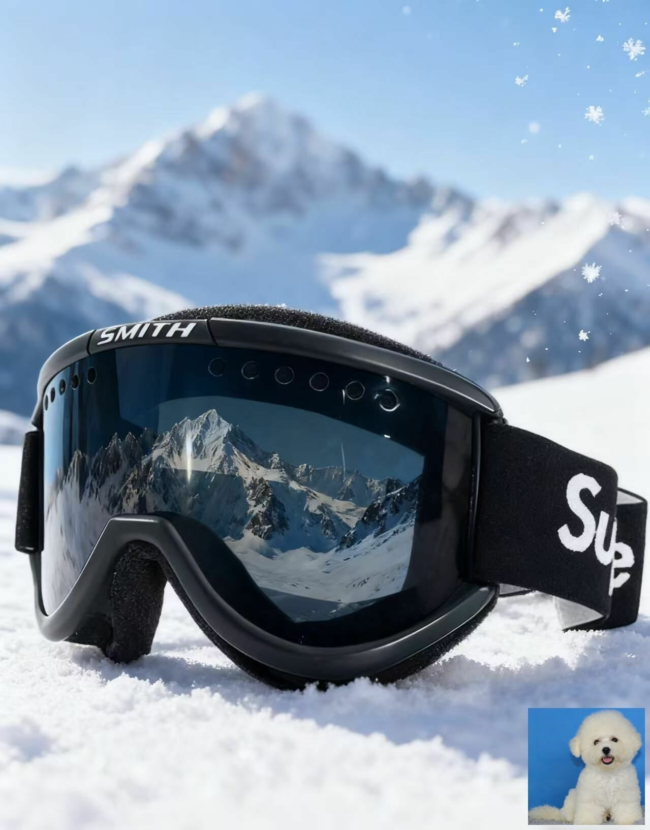 Горнолыжные очки Supreme x Smith Cariboo OTG Ski Goggles black
