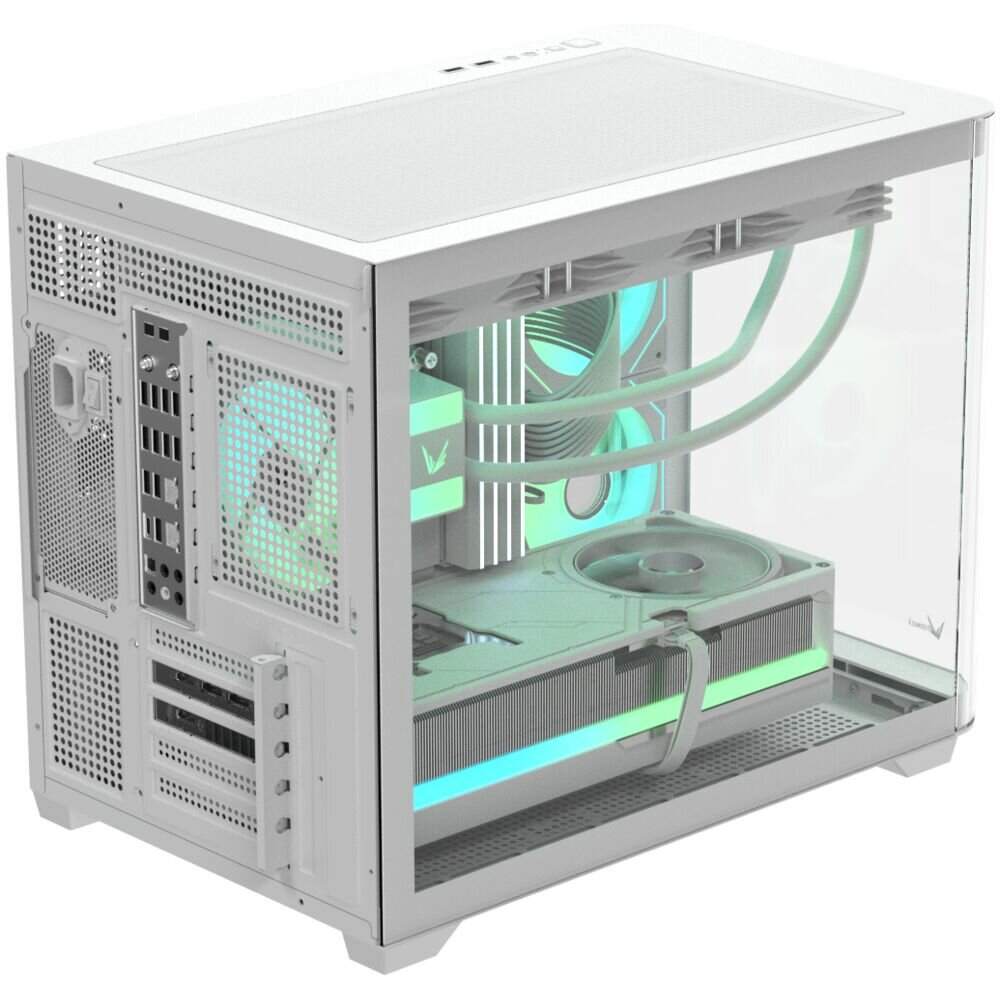 Корпус MicroATX Minitower Formula Crystal U2M Floe White — фото 1