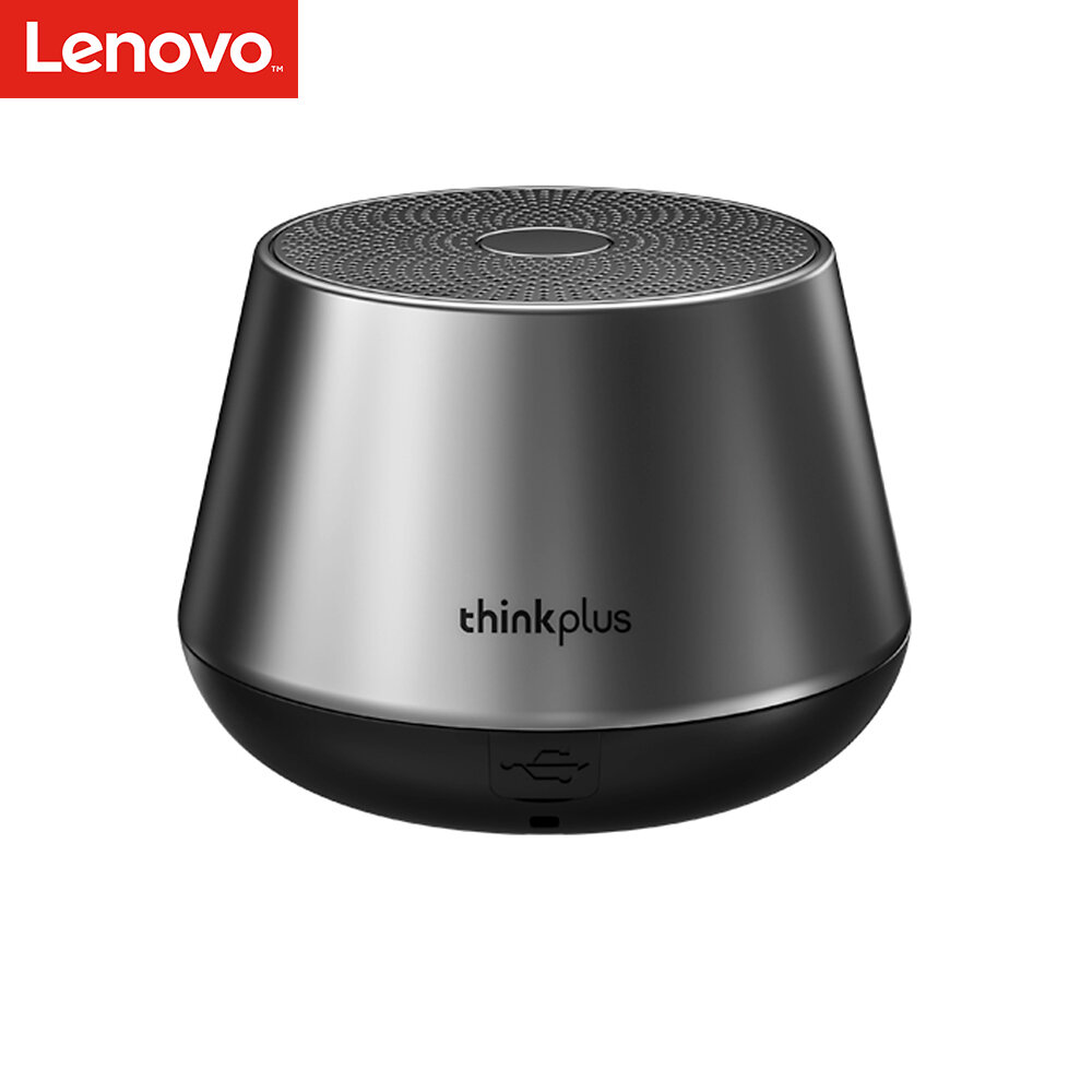Lenovo Thinkplus K3 Pro Колонка беспроводная BT 5.0 True Wireless Stereo с микрофоном HD вызовы 1200mAh Black ABS Размер 79*79*62 мм Вес 240 г