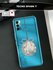 Чехол на Tecno Spark 7 / Техно Спарк 7 с принтом Новогодний диско шар, прозрачны...