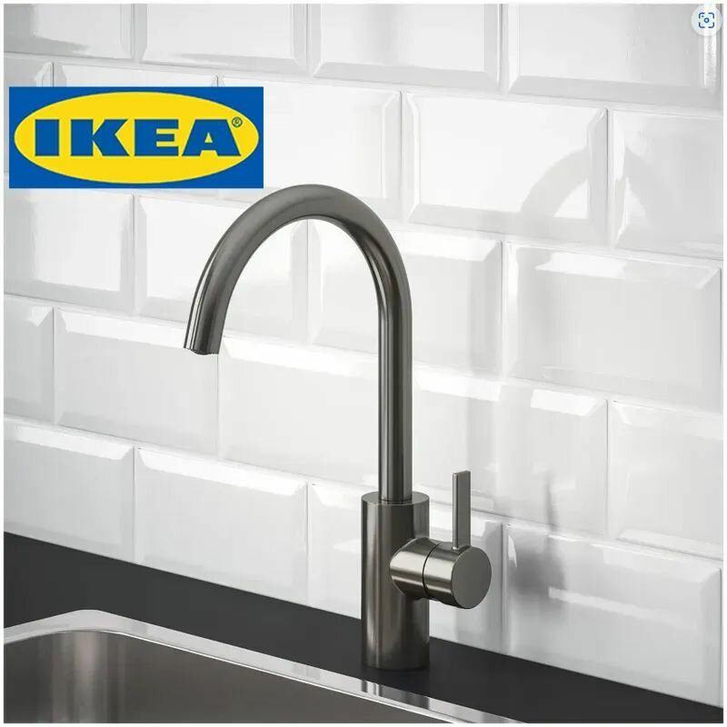 Смеситель для кухонной мойки икеа дельшен олово