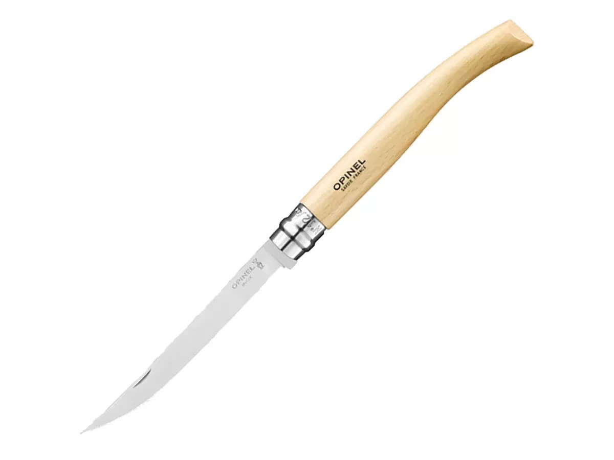 Нож Складной Opinel Beech Effile 12 New, Филейный, Нержавеющая Сталь, Бук