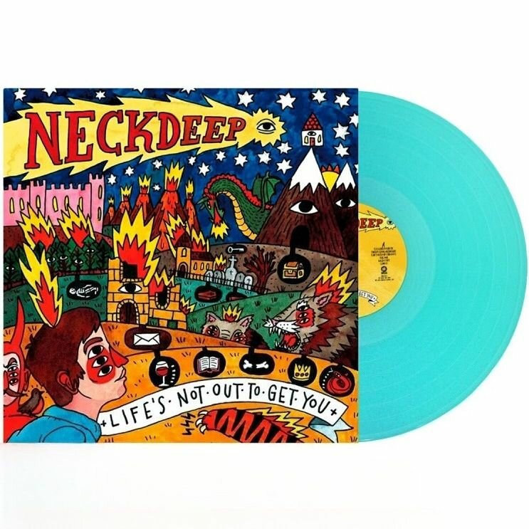 Виниловая Пластинка Neck Deep - Life's Not Out To Get You, LP, Album, Repress, Blue Transparent Vinyl, Ori*inal,