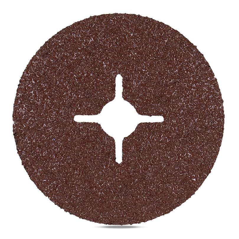 Фибровый шлифовальный круг Атака ф125мм, F36, 5шт, крепление болтом