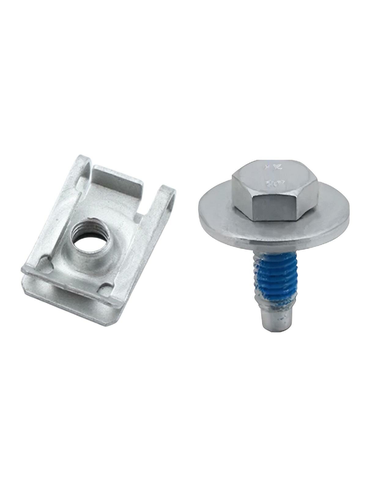 Оцинкованные болты для кузова автомобиля, крепление с резьбой 6 мм для брызговика крышки двигателя