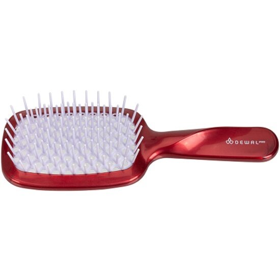 Щетка для укладки Dewal Professional Новый год 11 рядов, красная