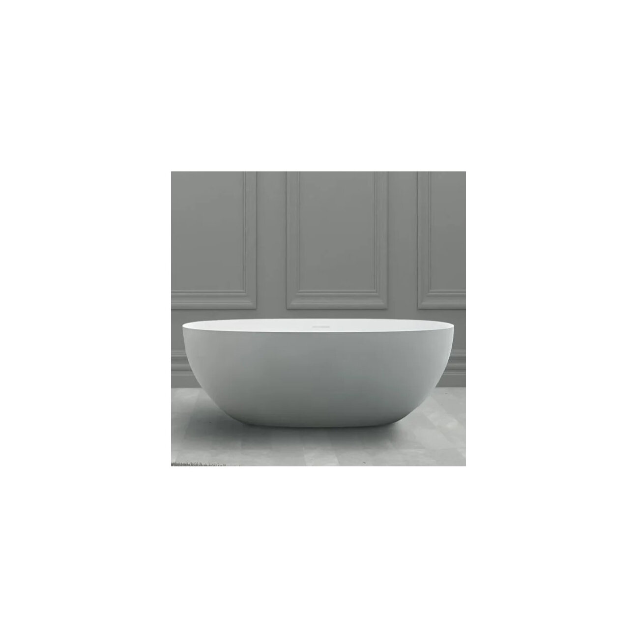 Ванна из искусственного камня Abber (Аббер) Stein AS9624-1.5 белая матовая