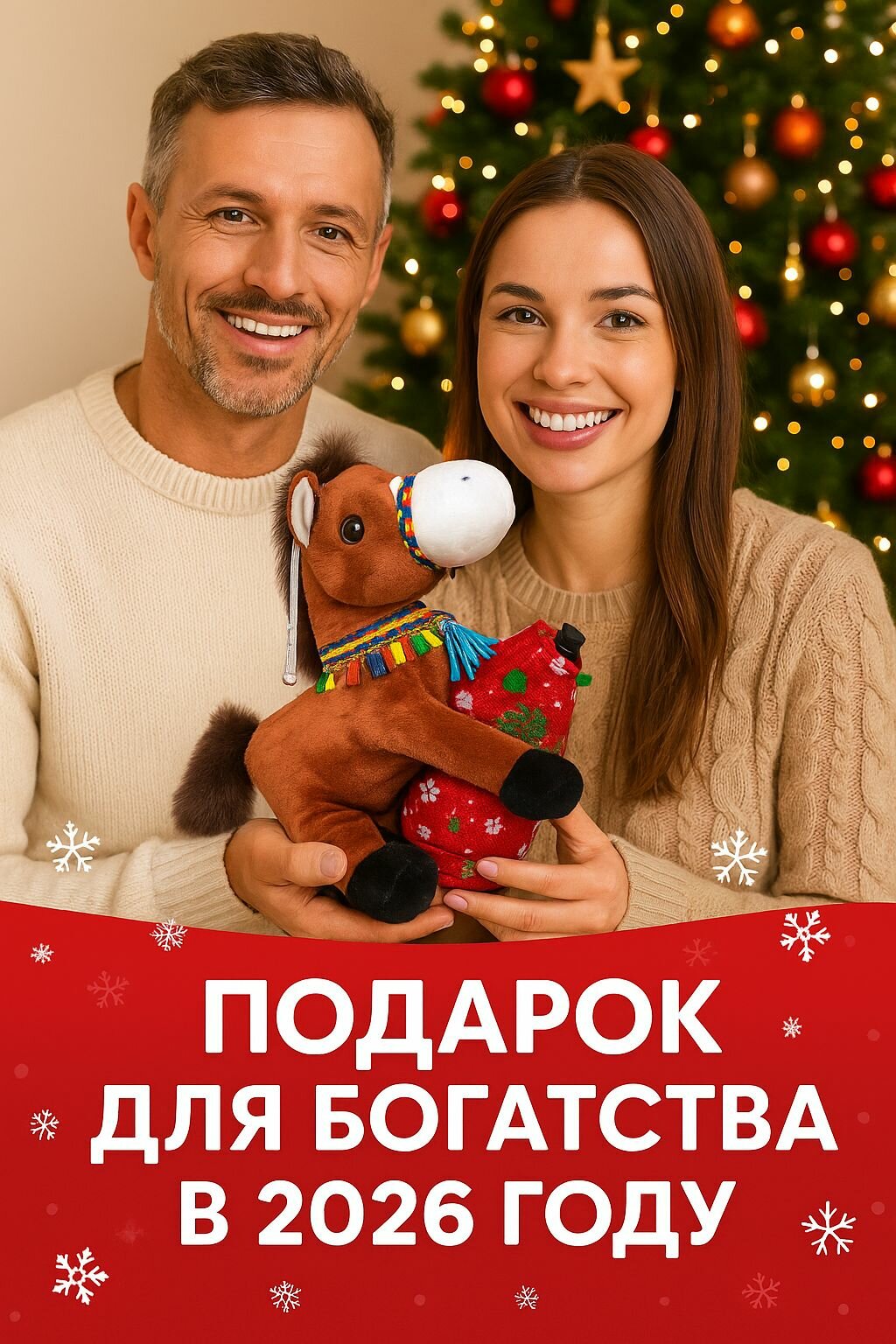 Мягкая Лошадка музыкальная копилка, символ 2026 года