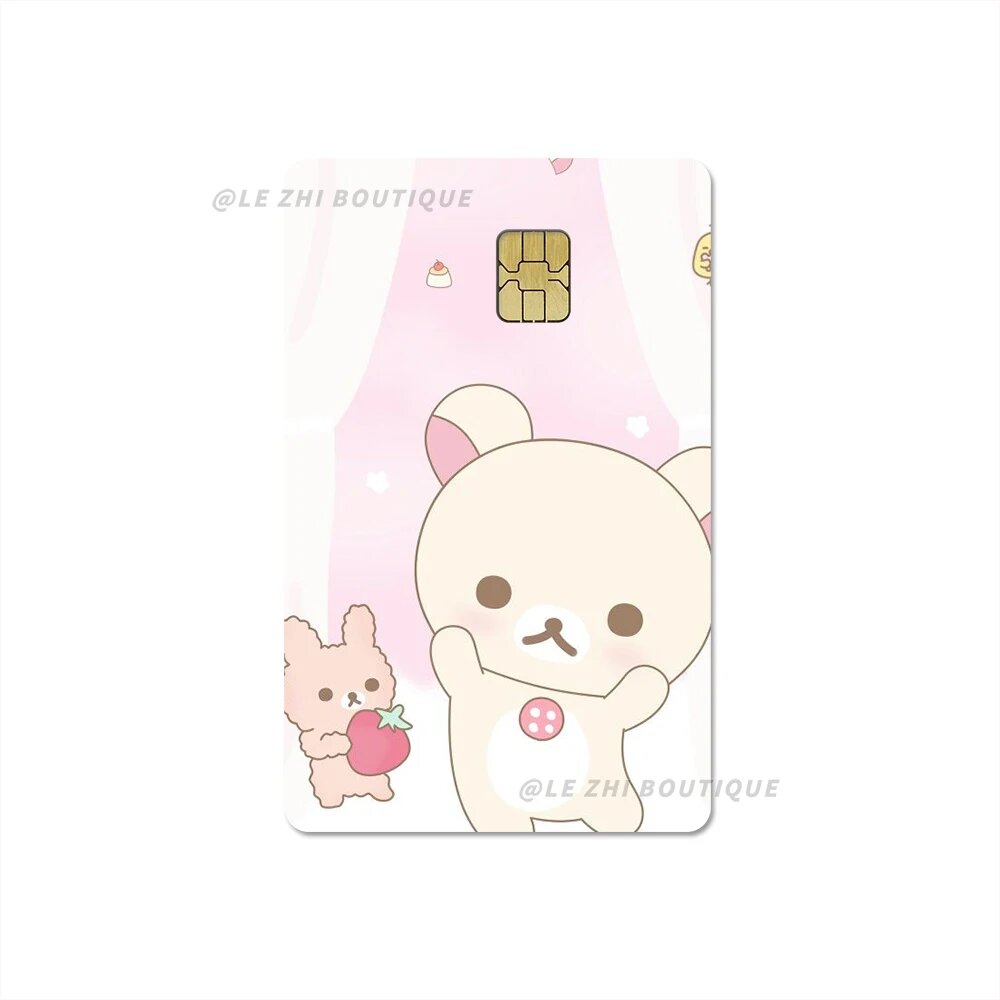 Наклейка на карту MINISO kawaii медведь, цвет 31