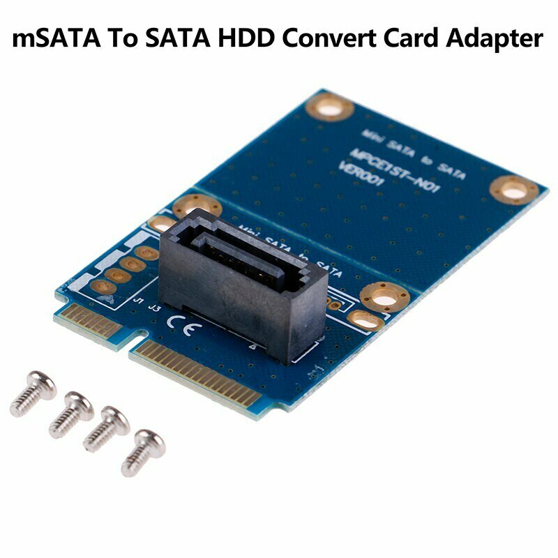 Карта-адаптер для преобразования слота mSATA Mini PCI-e Express SATA SSD в 7-контактный разъем SATA HDD