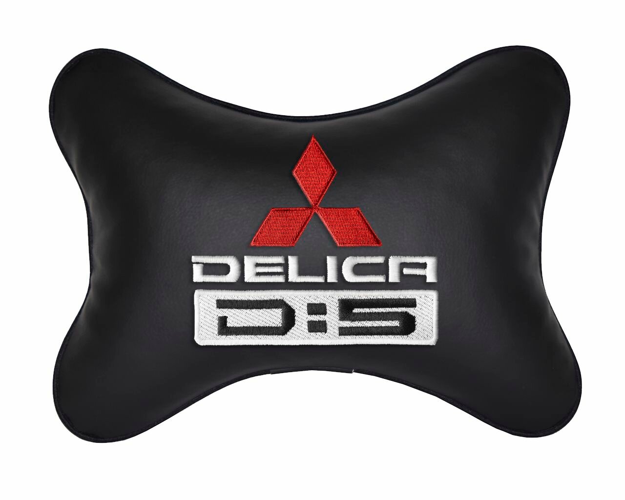 Подушка на подголовник черная экокожа MITSUBISHI Delica D5