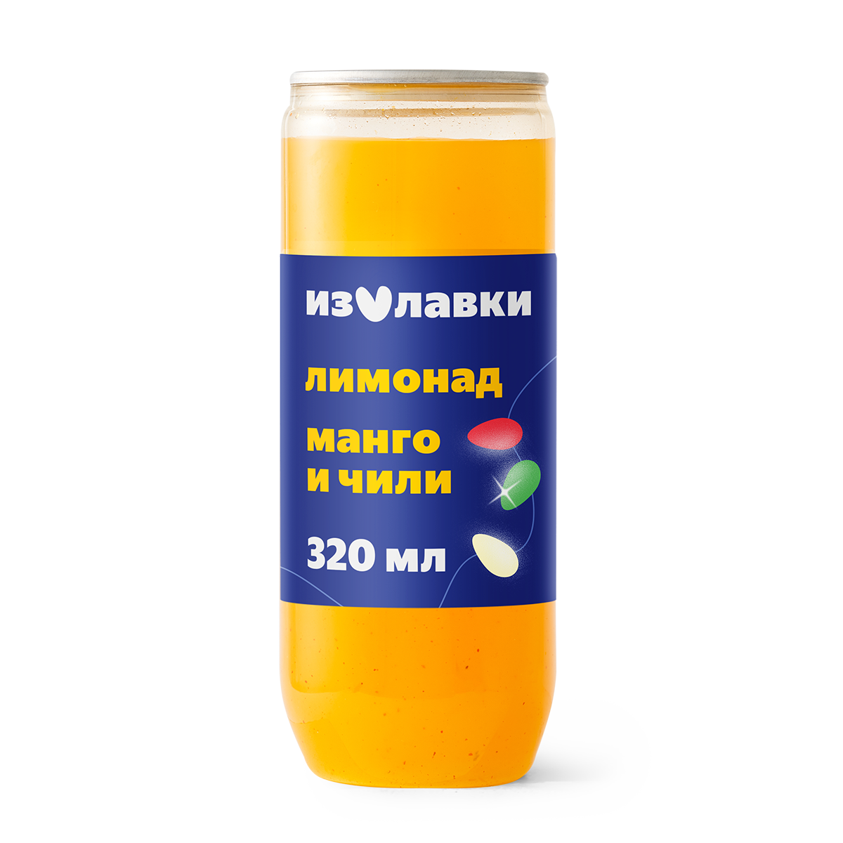 Лимонад "Из Лавки" Манго и чили, со свежемороженым манго, пластиковая банка, 320 мл