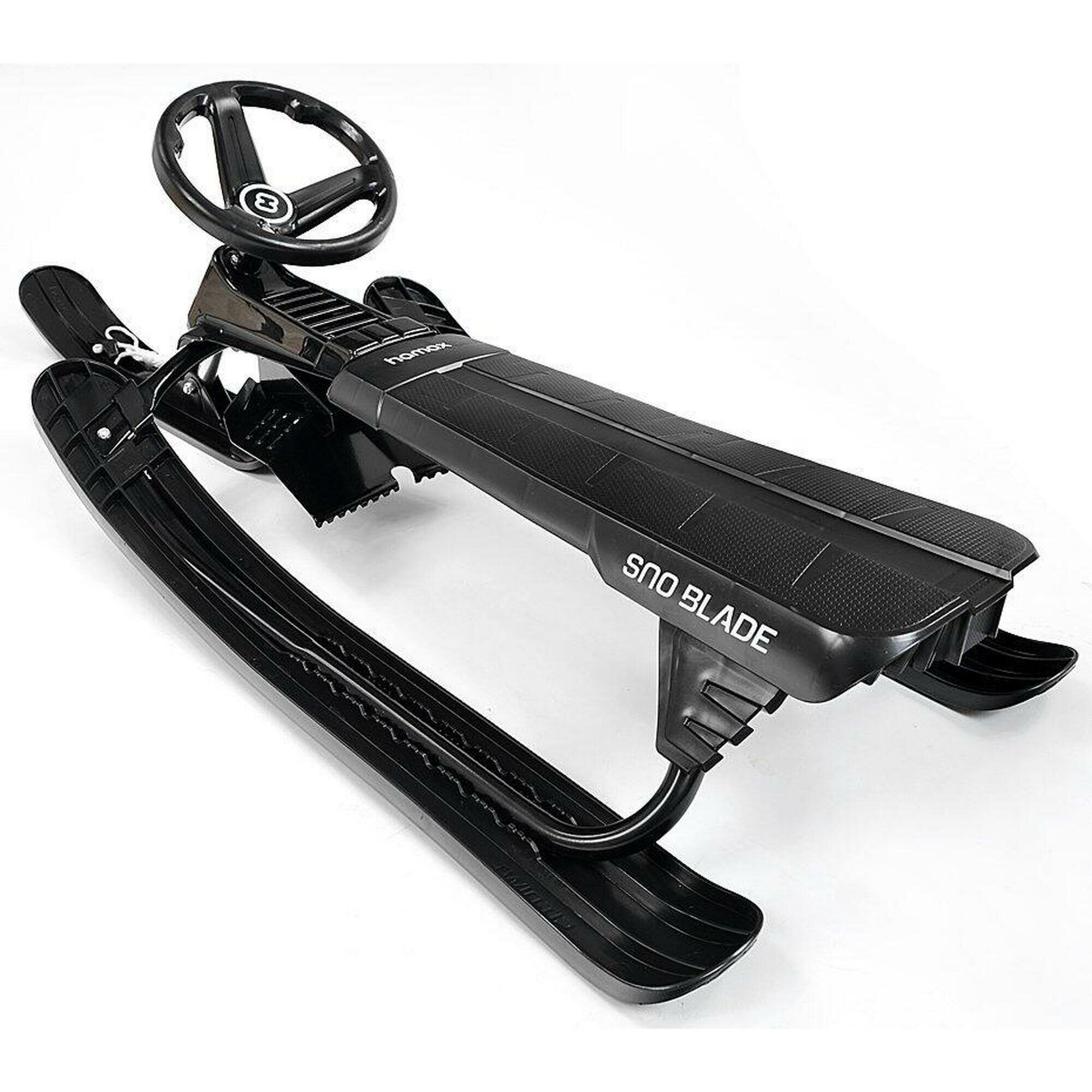 Лыжные сани Decathlon Hamax Sno Blade 505901, черные, стальные, 125см