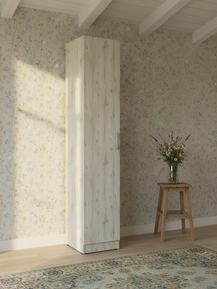 Шкаф пенал FRESTER для одежды распашной с полками в прихожую, от производителя