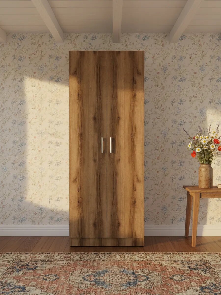 Шкаф FRESTER распашной на балкон в спальню для одежды с полками, от производителя