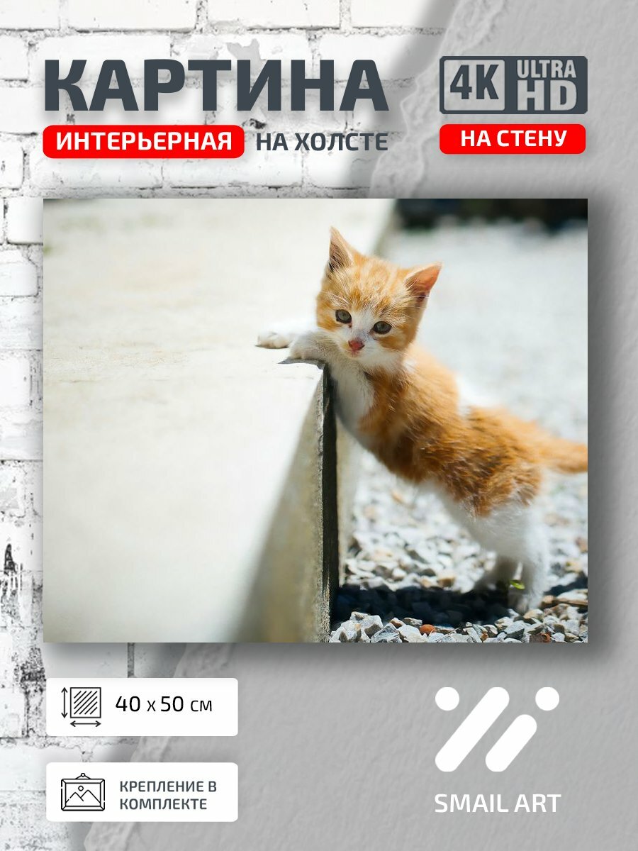 Картина на холсте интерьерная 40 на 50 на стену Рыжий Landscape для спальни пейзаж интерьер