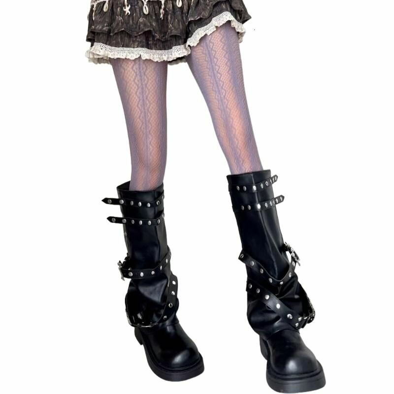 Элегантные кружевные колготки в полоску, Фиолетовый