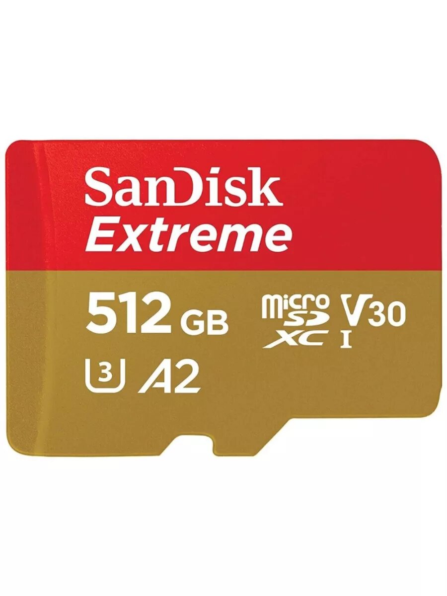 Карта памяти SanDisk 512 ГБ microSD Extreme microSDXC