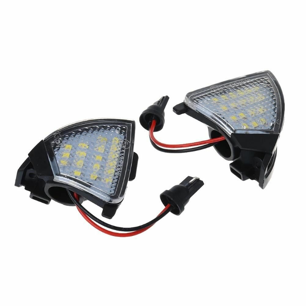 Светодиодная лампа для бокового зеркала, Volkswagen Golf, Passat, Jetta, проектор, приветственный свет, свет на землю