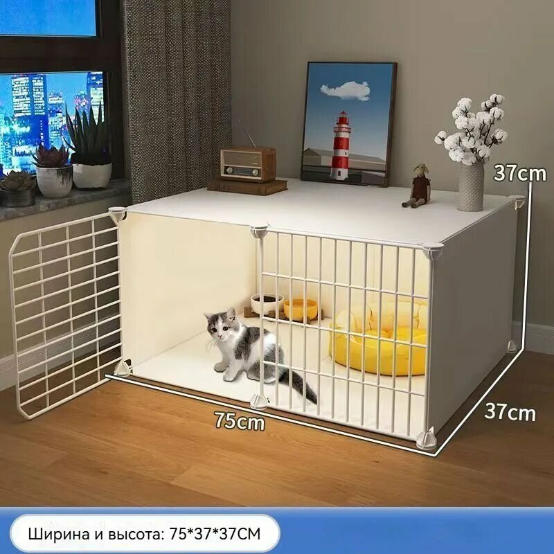 Вольер для животных Dogland, 75X 37х37 см/Пустая клетка.