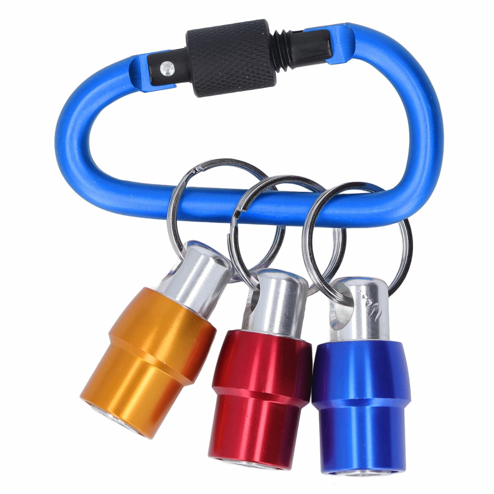 Держатель для отверток с шестигранным хвостовиком, 3 цвета, быстрая смена, 1/4 дюйма, портативный брелок, держатель для сверл, синий