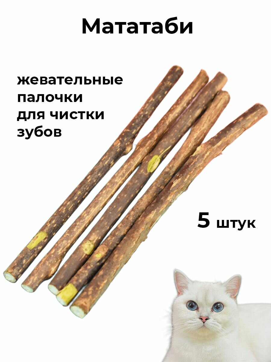 Жевательные палочки Мататаби для чистки зубов, 5 шт
