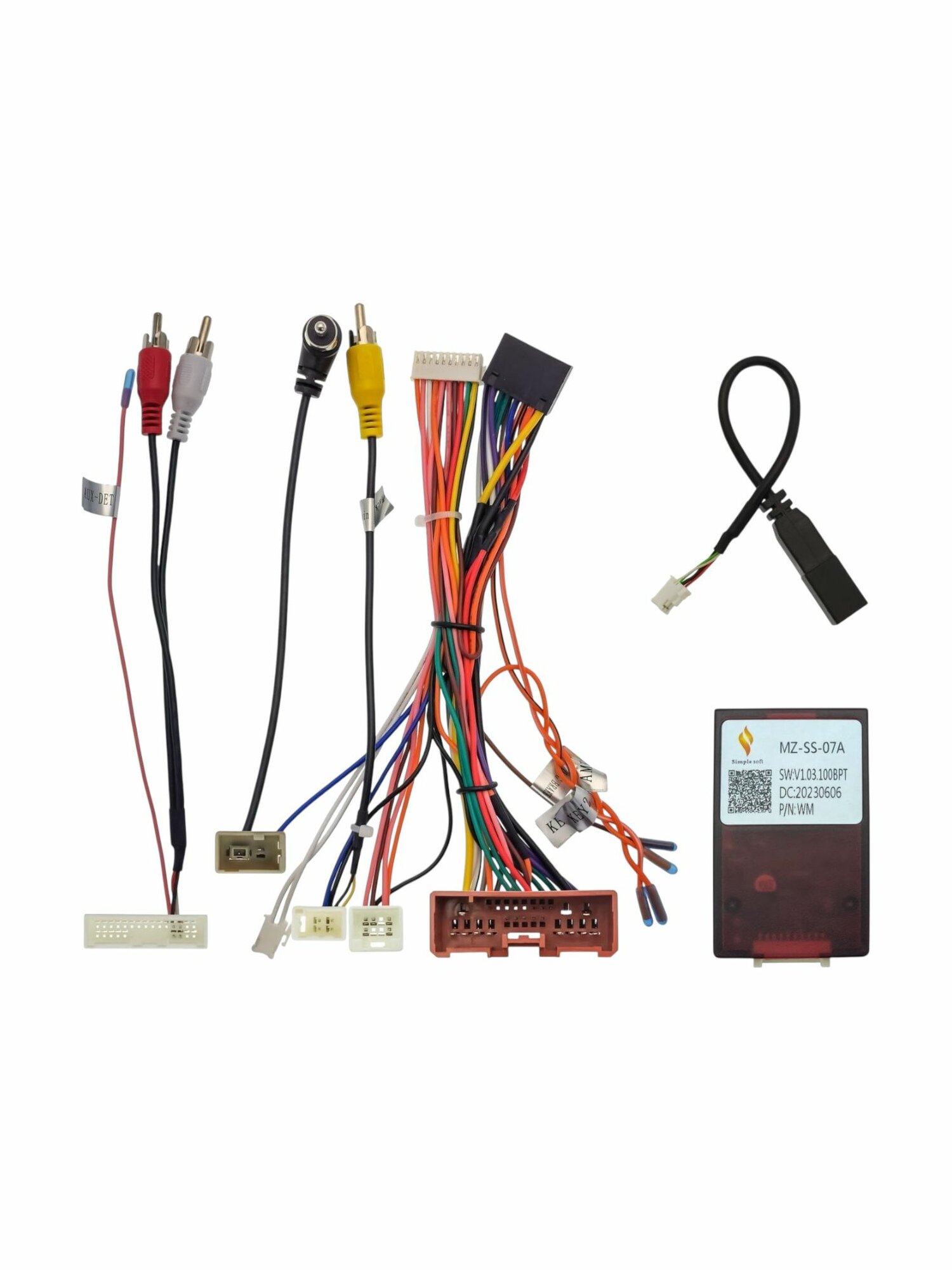 Разъем питания 16 pin для Android магнитол в Mazda 2012+ (с поддержкой штатного джойстика, AMP, Canbus XP)