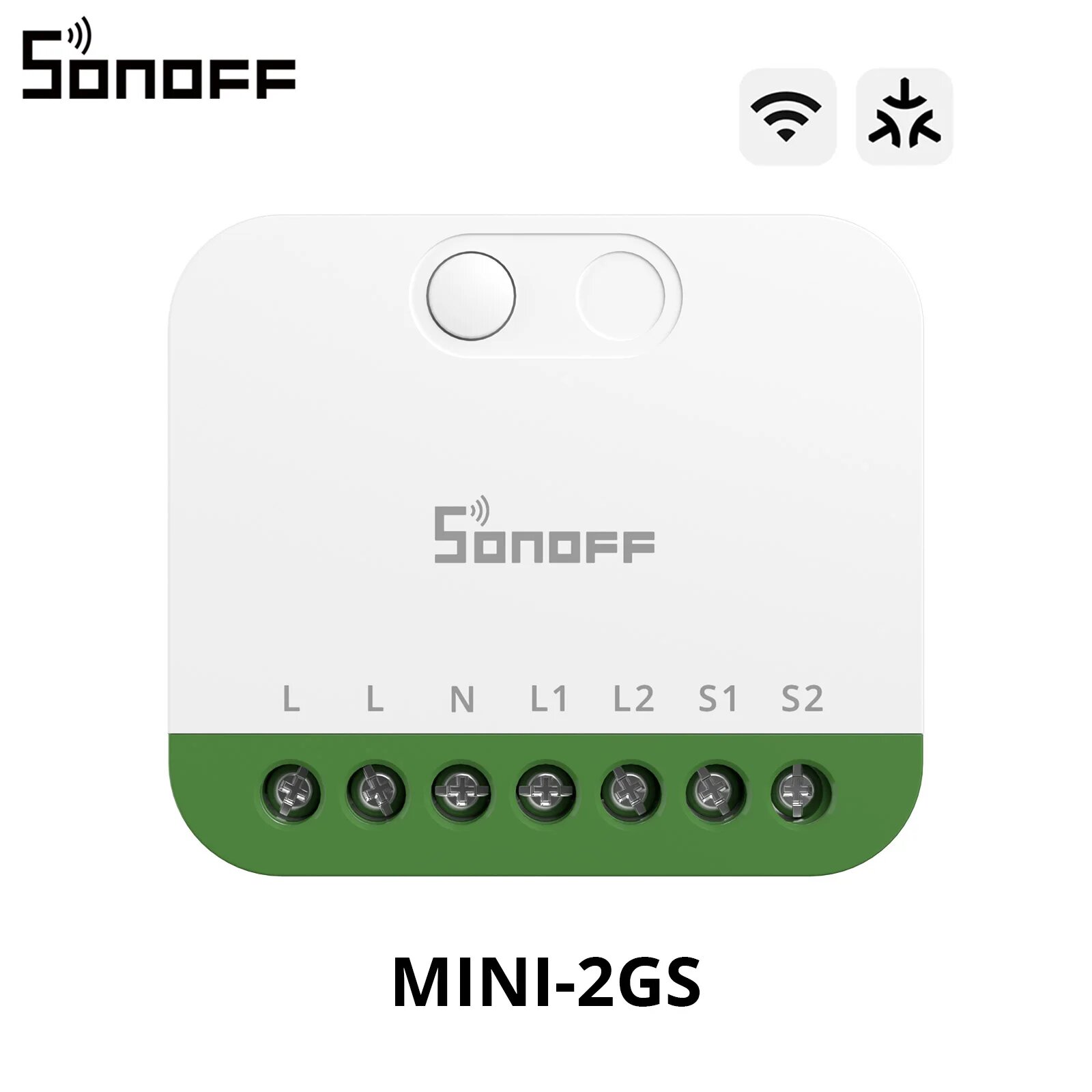 SONOFF MINI DUO 2-Gang Matter умный выключатель