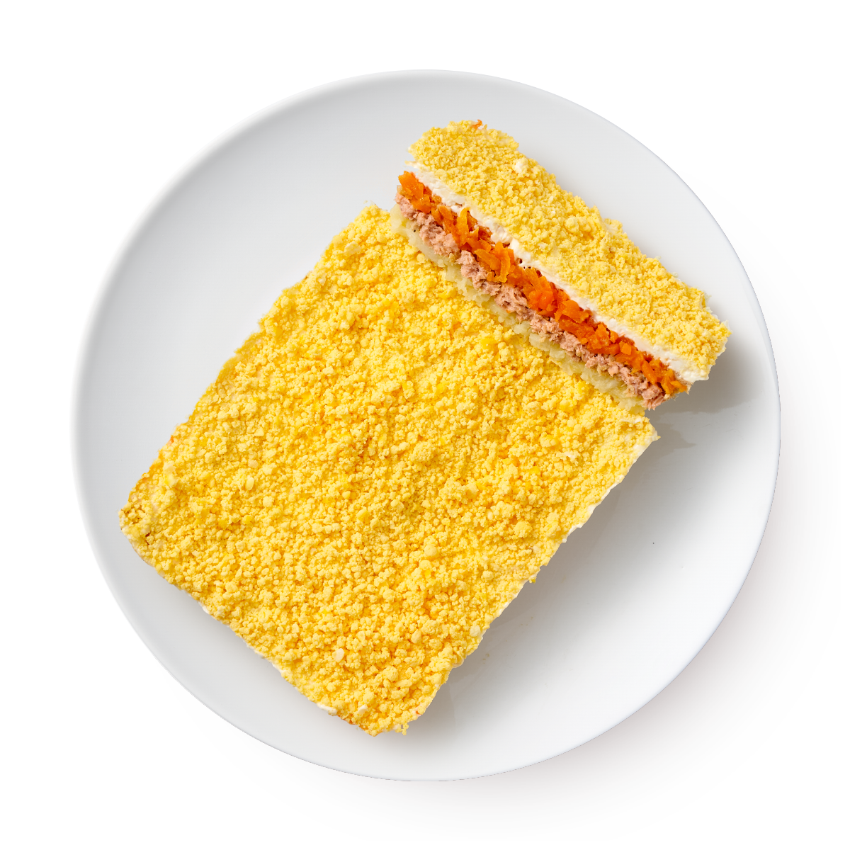 Салат готовый охлажденный йуми "Мимоза", с филе горбуши консервированной, 400 г