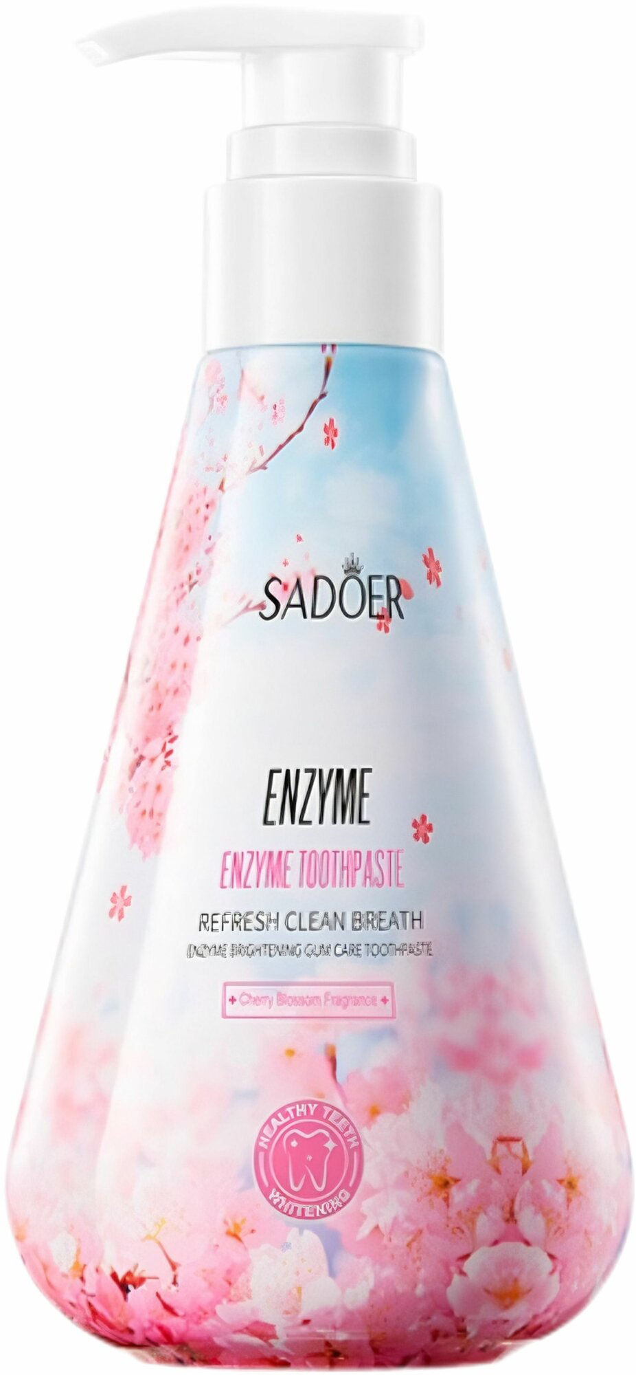 SADOER Зубная паста с энзимами, гелевая, отбеливающая 220 гр.