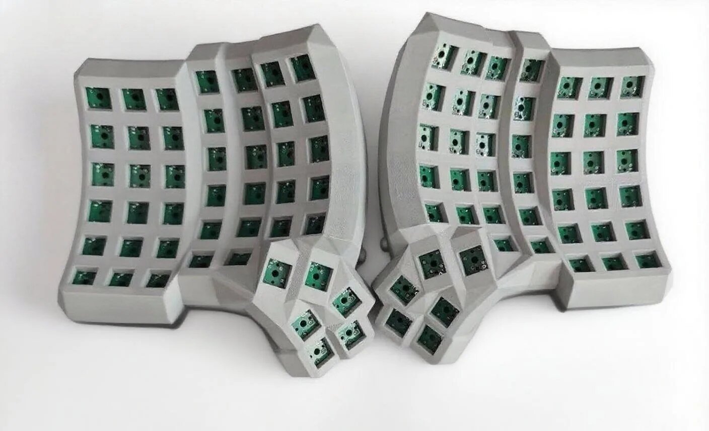 Dactyl Manuform Split Keyboard Kit 6x7 Механическая Hot swap(No switch), Gery kit 92keys