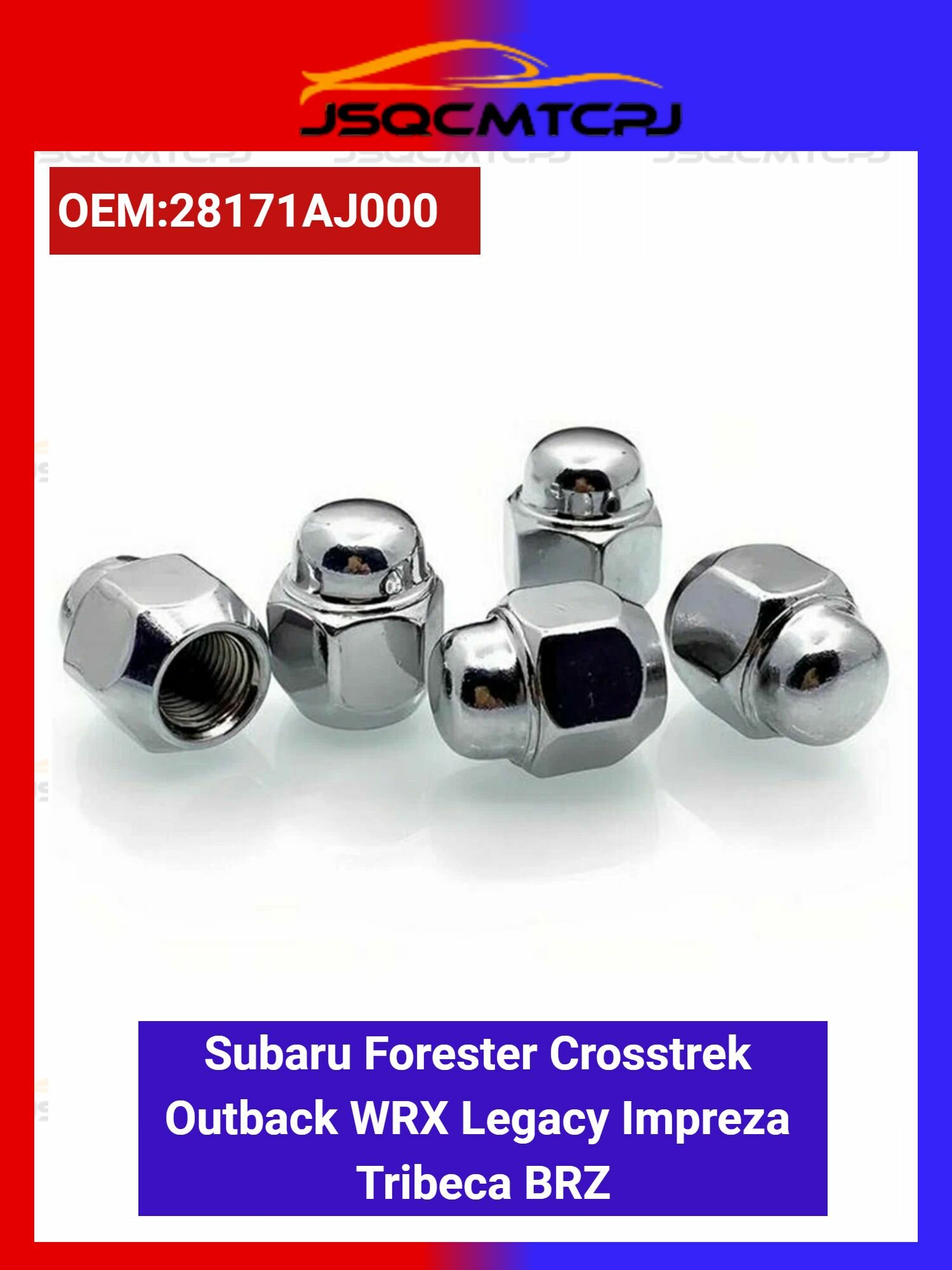 5шт Колесная Гайка 28171AJ000 Для Subaru Forester Crosstrek Outback WRX Legacy Impreza Tribeca BRZ