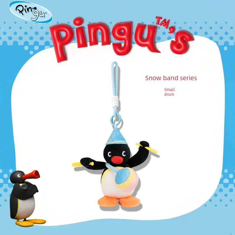 Плюшевый брелок-подвеска Pingu Penguin из серии Snow Orchestra, игрушка-подвеска для сумки, подарок для лучшего друга