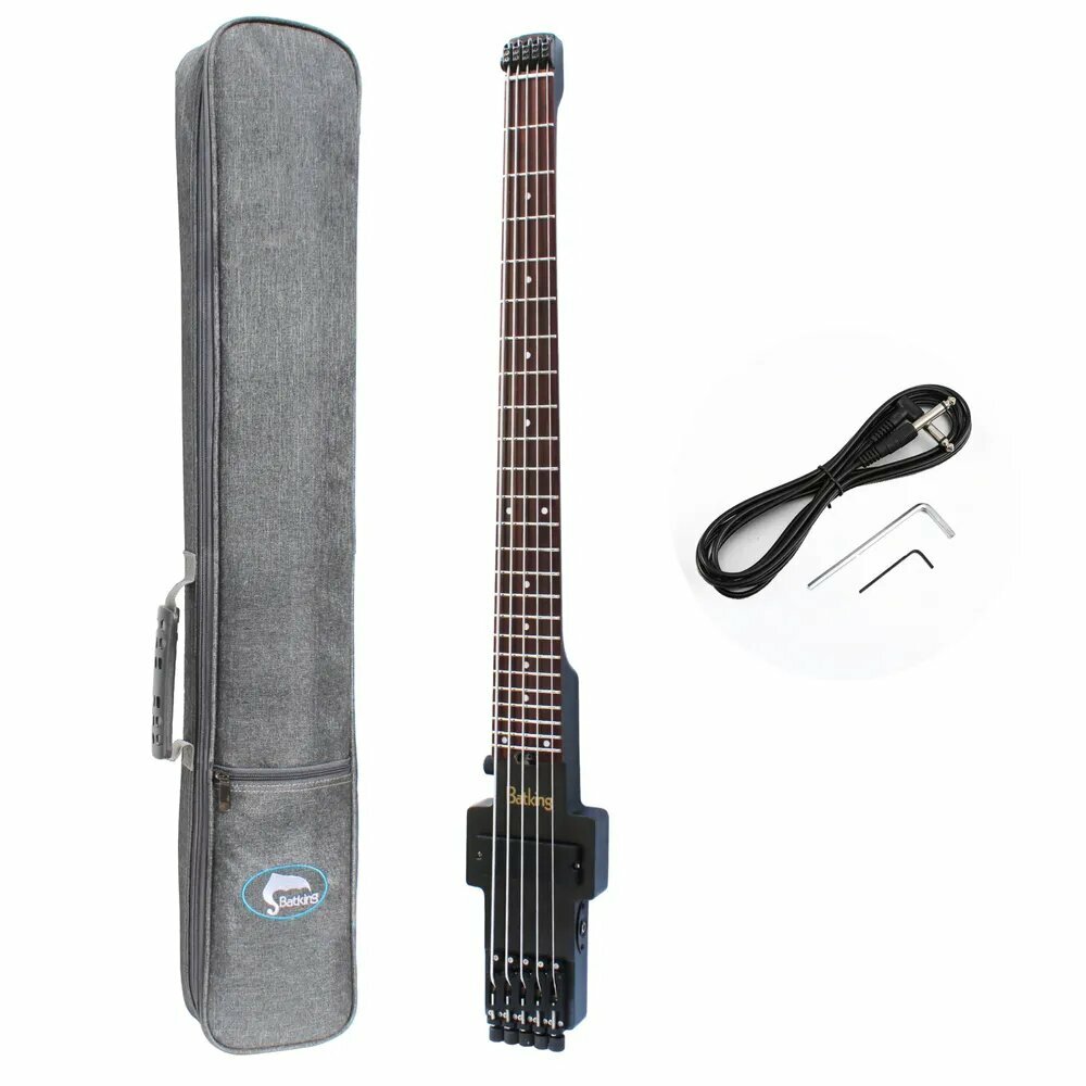 Batking Бас-гитара Travel Bass Black_Черный 5-струнная, корпус Клен