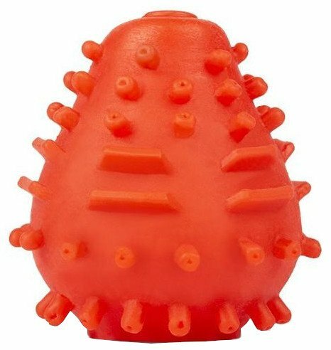 Компактный мастурбатор яйцо с рельефной поверхностью Gvibe Gegg красный