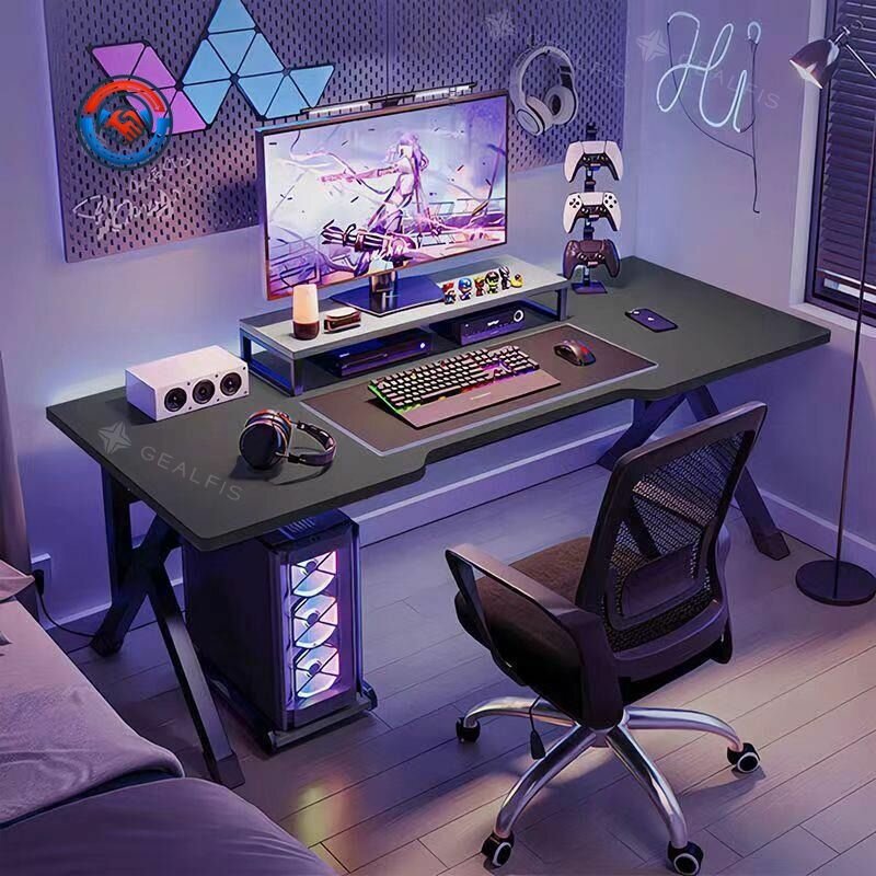 Компьютерный стол 100х60х75 см, письменный стол для дома и офиса, компактный рабочий стол с прочной столешницей, угловой стол для учёбы и гейминга