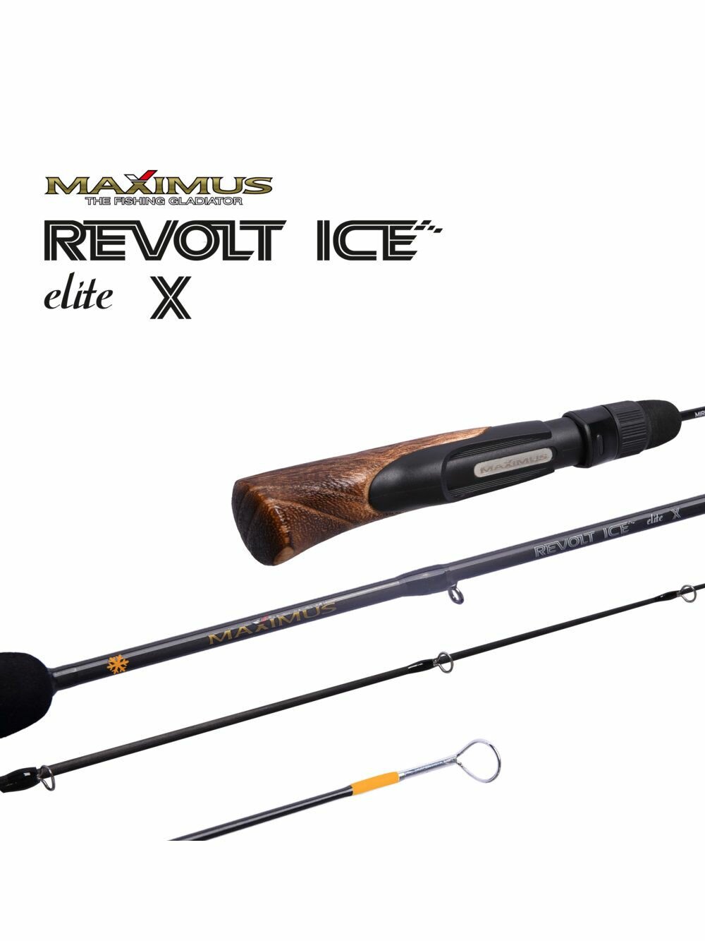 Зимняя удочка Maximus Revolt Ice Elite XM 301XH, 75 cм, 70 гр