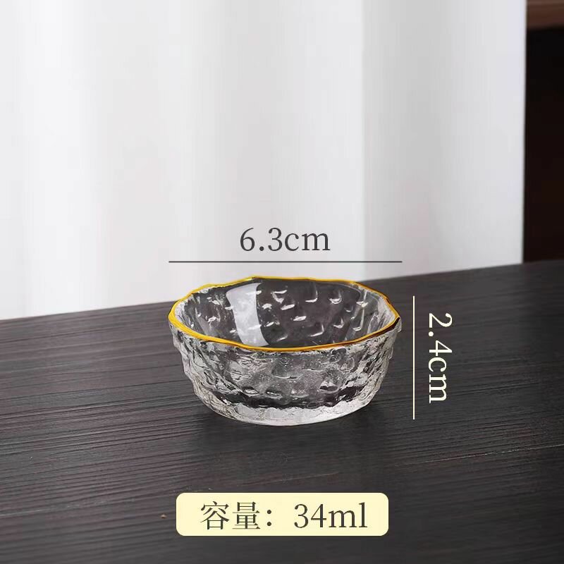 Чашка/чайная чашка/маленький размер в японском стиле, изготовленная вручную, с позолоченной фактурой и чеканкой, стакан для воды/бокал для вина.