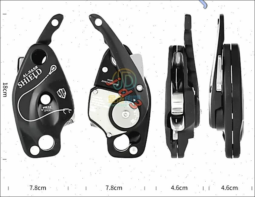 Страховочно-спусковое устройство, длина: 18 см