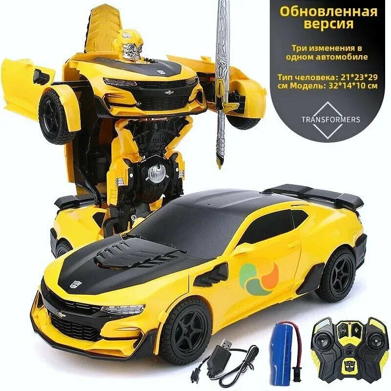 Новая версия робота-трансформера Bumblebee, детской деформационной игрушечной машинки робот трансформер