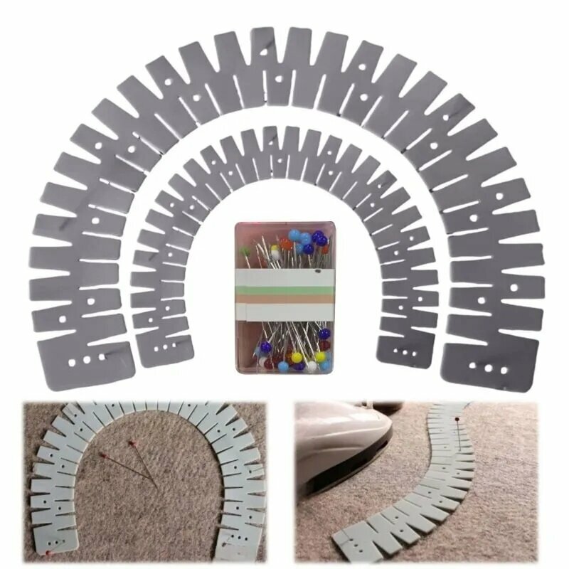 Термостойкий фиксатор для подгибки ткани, Серый