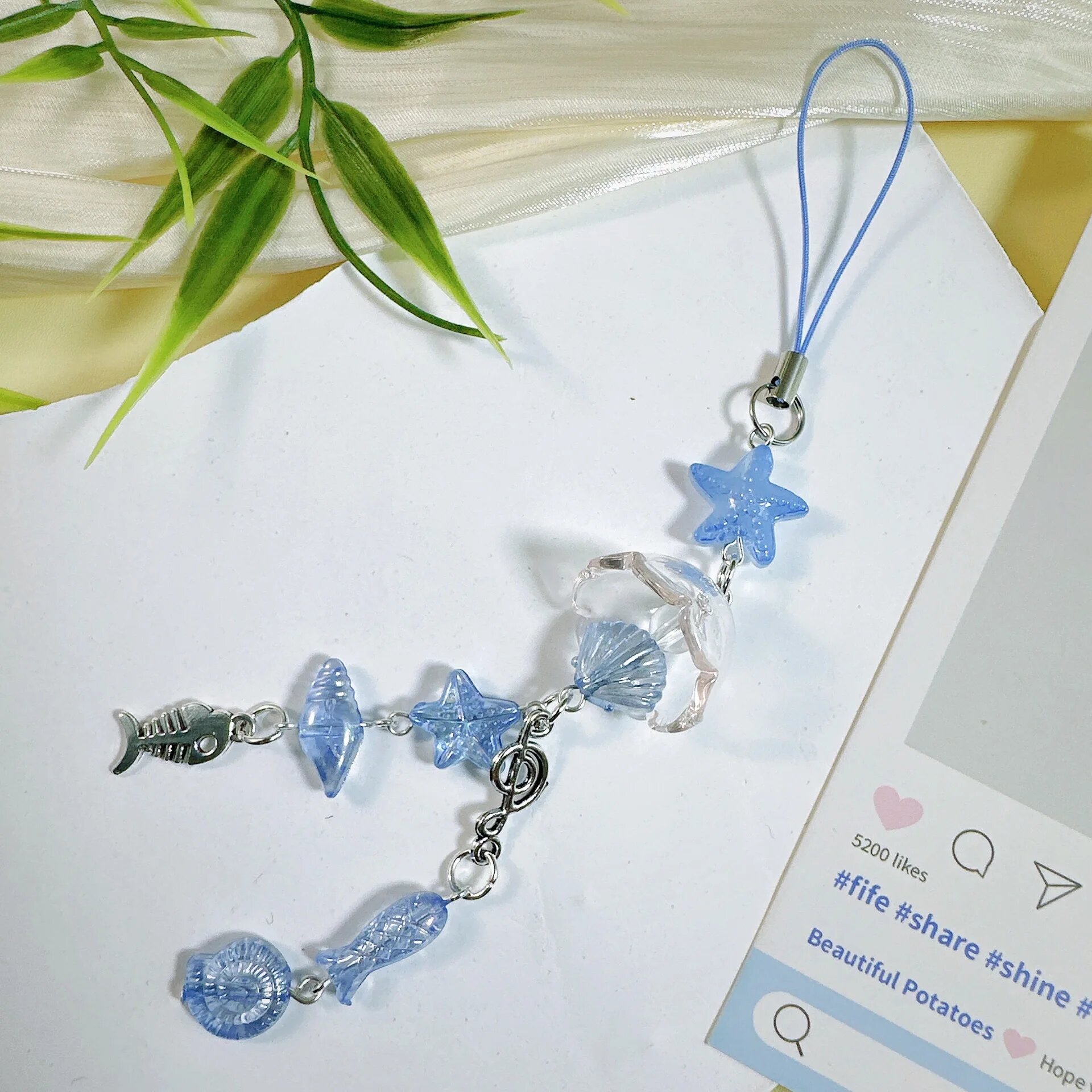 MOONBIFFY Ремешок для телефона в виде медузы HBU