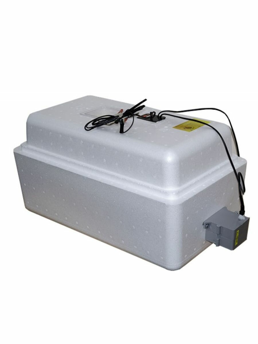 Инкубатор для яиц автоматический Несушка(74) на 36 яиц (U220В/12В) Автопереворот, С аналоговым терморегулятором, Белый