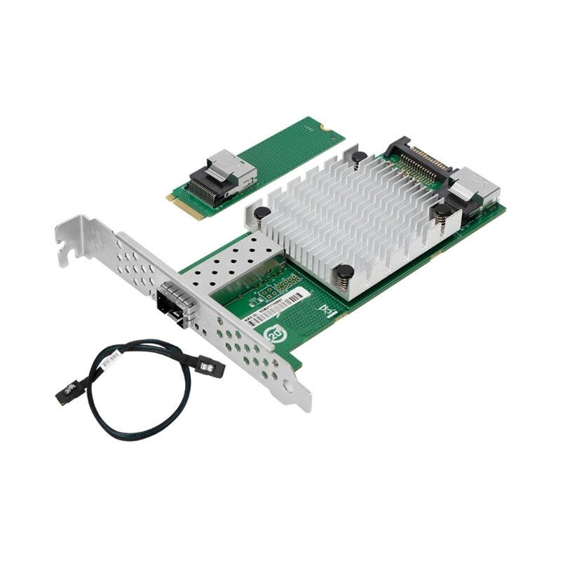 Сетевая карта PCIe 10 Гбит/с M.2 NVME к SFP + Оптоволоконный Чип 82599 10G Ethernet-Адаптер для Серверного приложения Дата-Центра