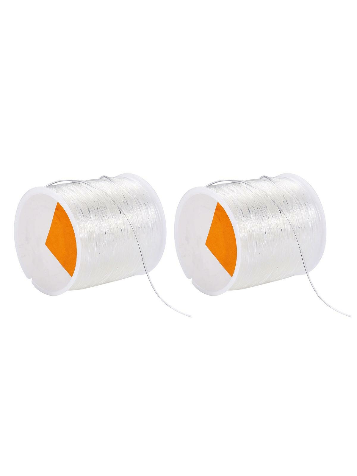 Невидимая эластичная нить для бесшовного бисероплетения 0,5 мм 0,8 мм 60 м